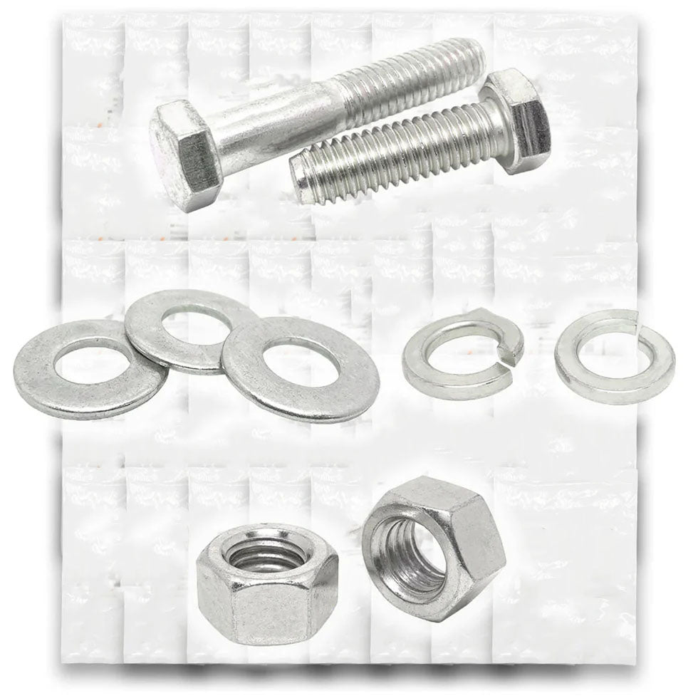 Metric Class A4 Stainless Coarse Hex Cap Screws, Hex Nuts, Flat & Lock ...